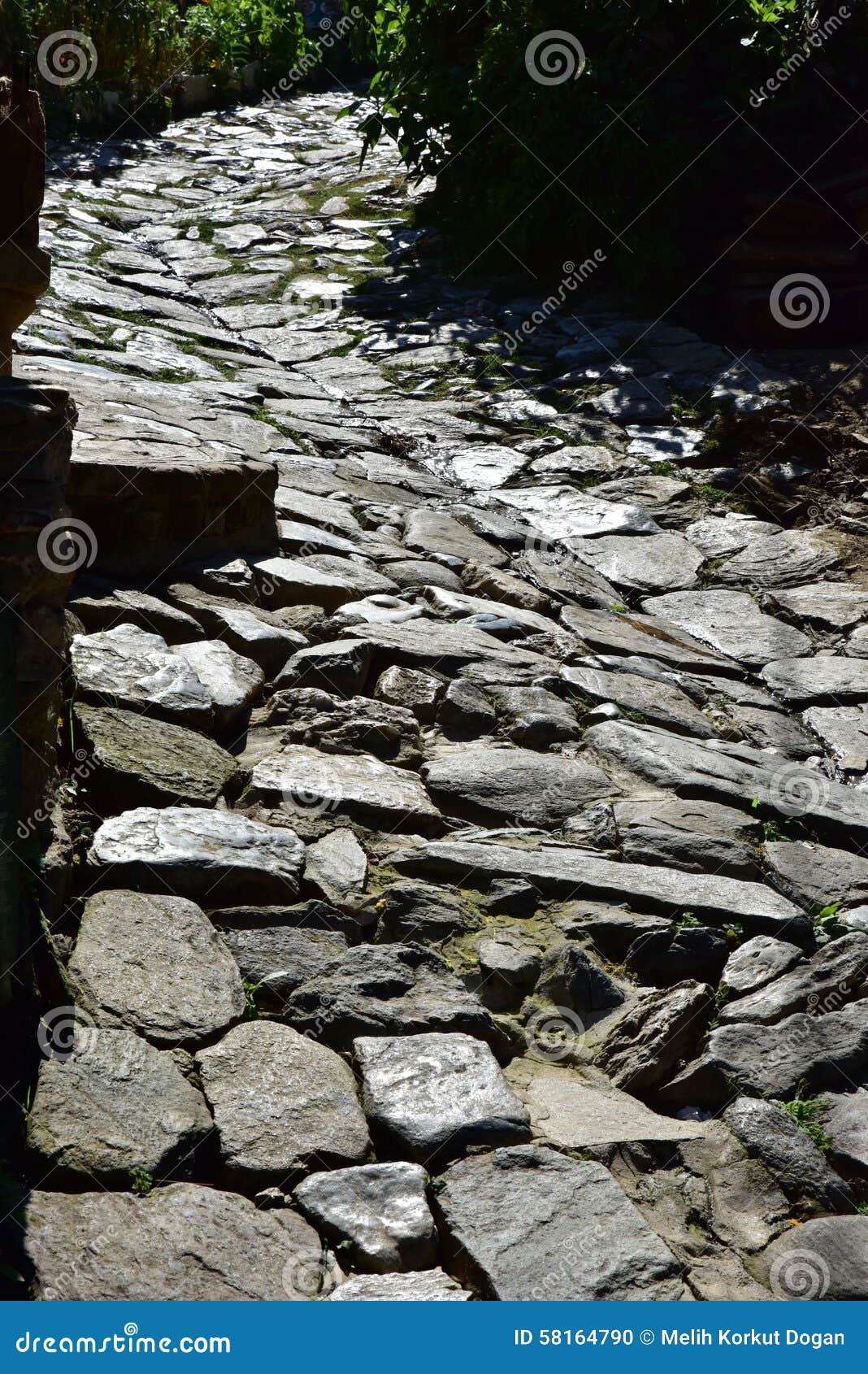 Stone village way stock photo. Image of outdoor, enlightenment - 58164790