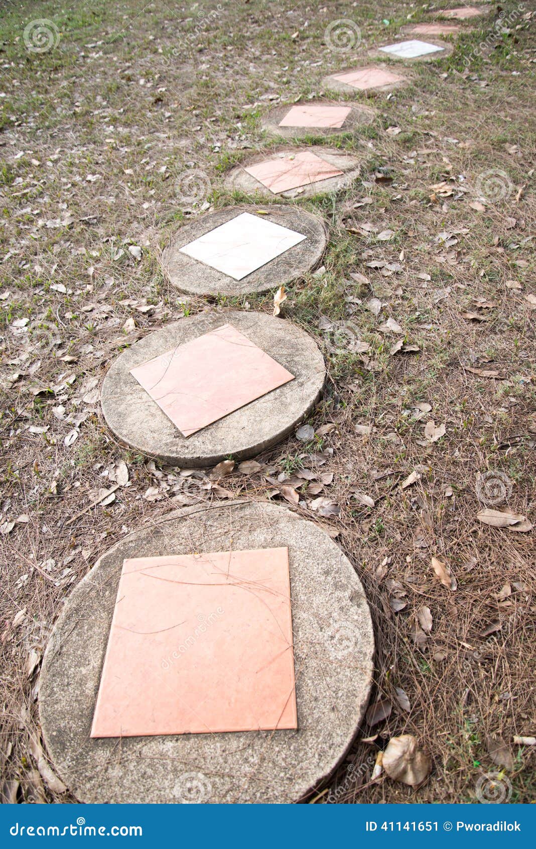 Stone walkway stock image. Image of medieval, lawn, flagstone - 41141651