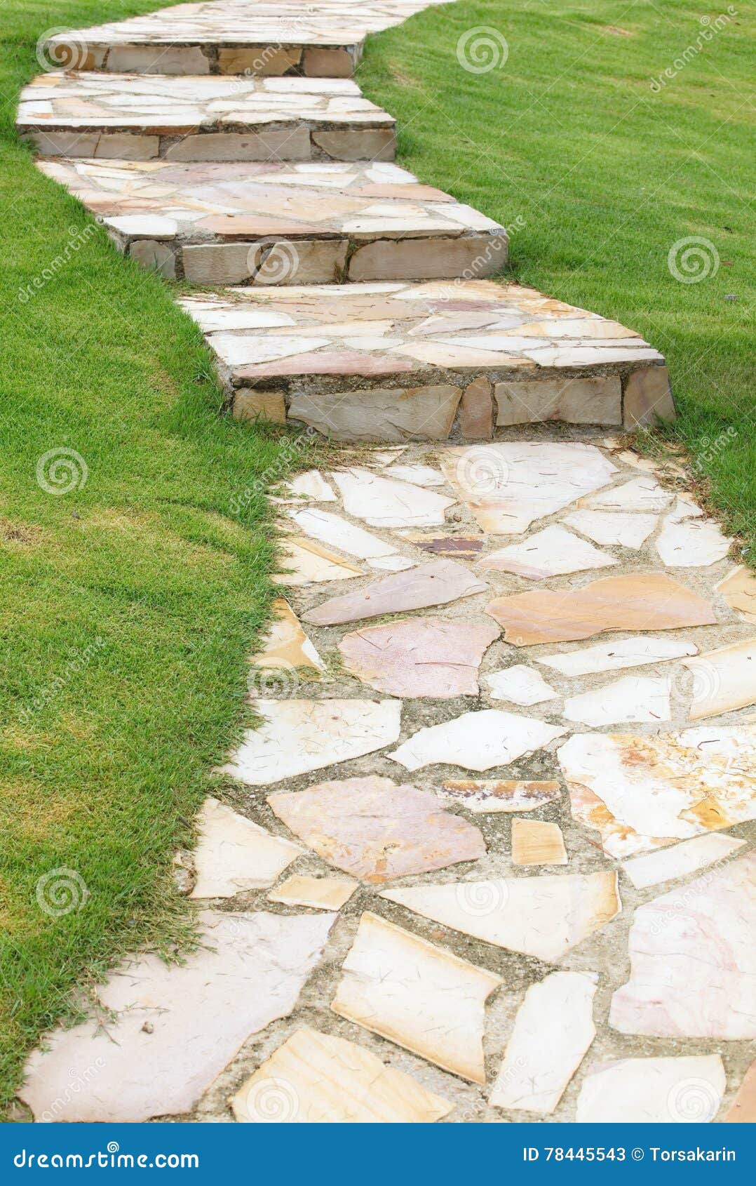 Stone walkway stock image. Image of brown, construction - 78445543