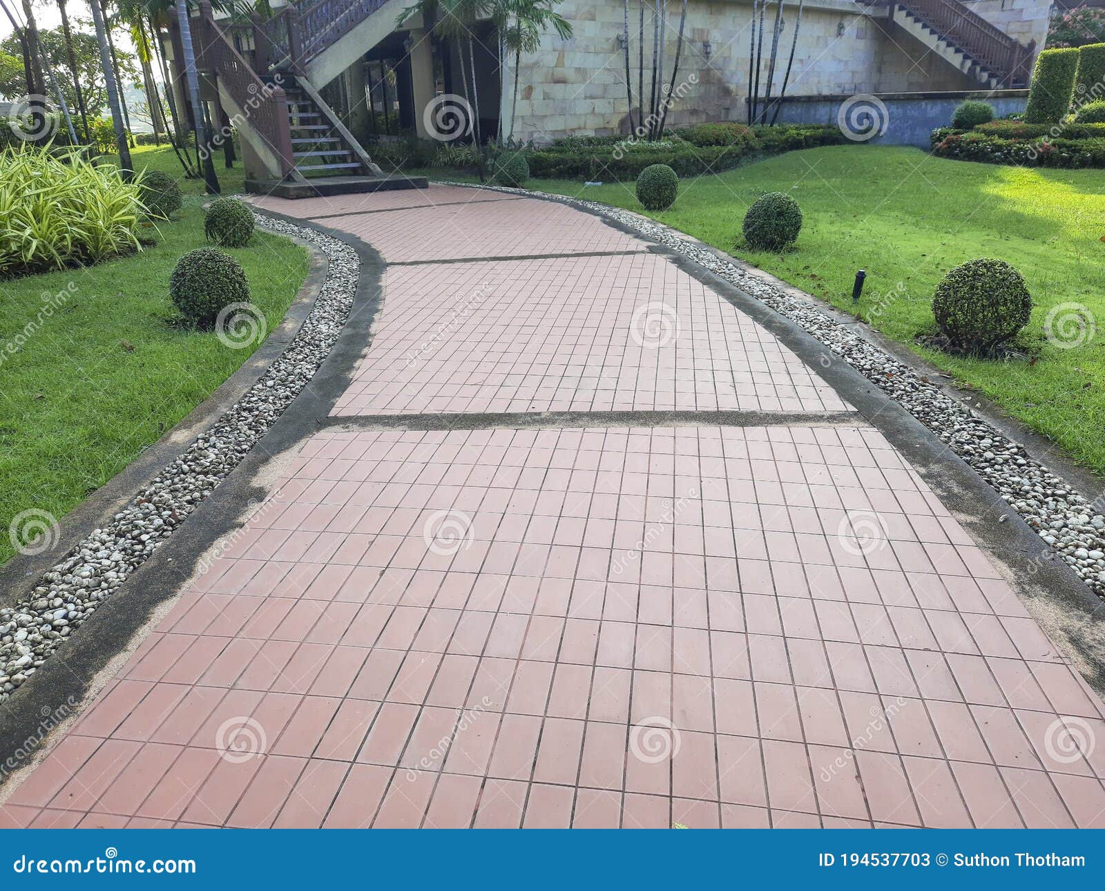 Stone Walkway Texture Grunge Style Editorial Stock Photo - Image of ...