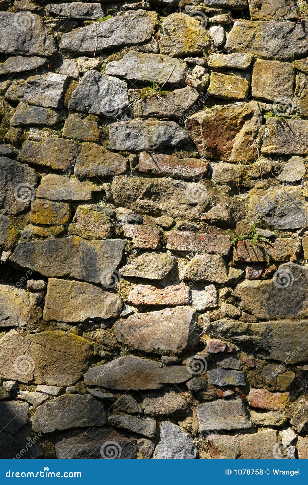 Stone Wall stock photo. Image of material, abstract, build - 1078758