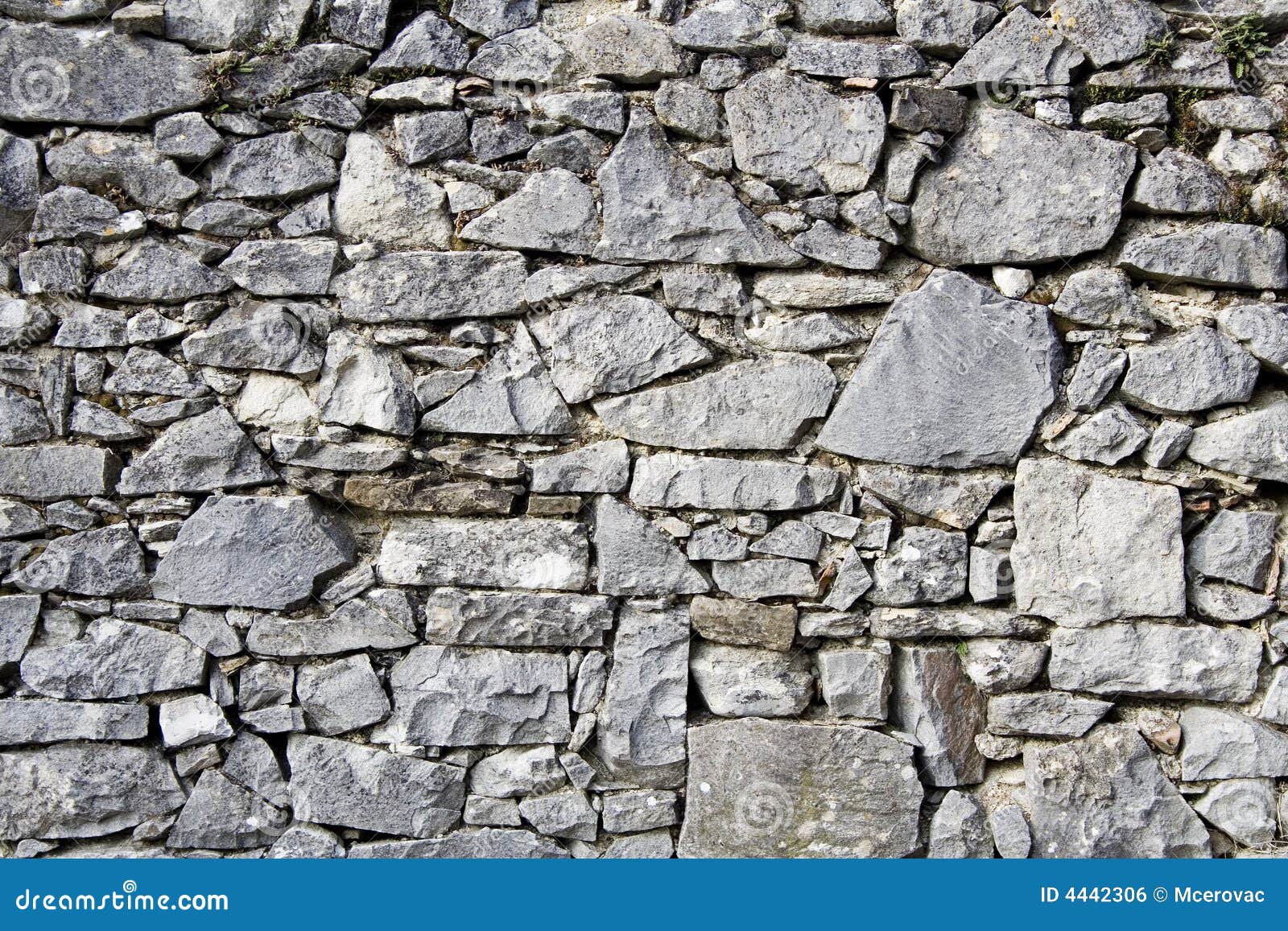 Stone wall stock photo. Image of stone, gray, exterior - 4442306