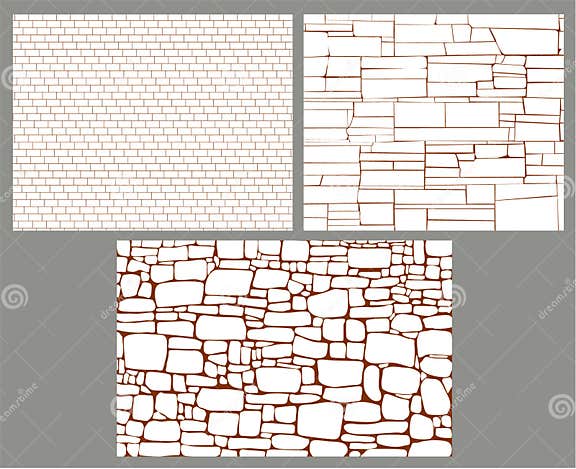 Stone wall stock vector. Illustration of patterns, bricks - 7632134