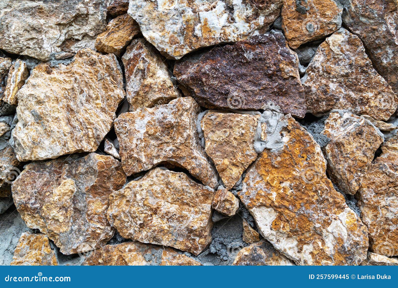 Stone Wall with Abstract Pattern Background Under Sunlight Stock Image ...