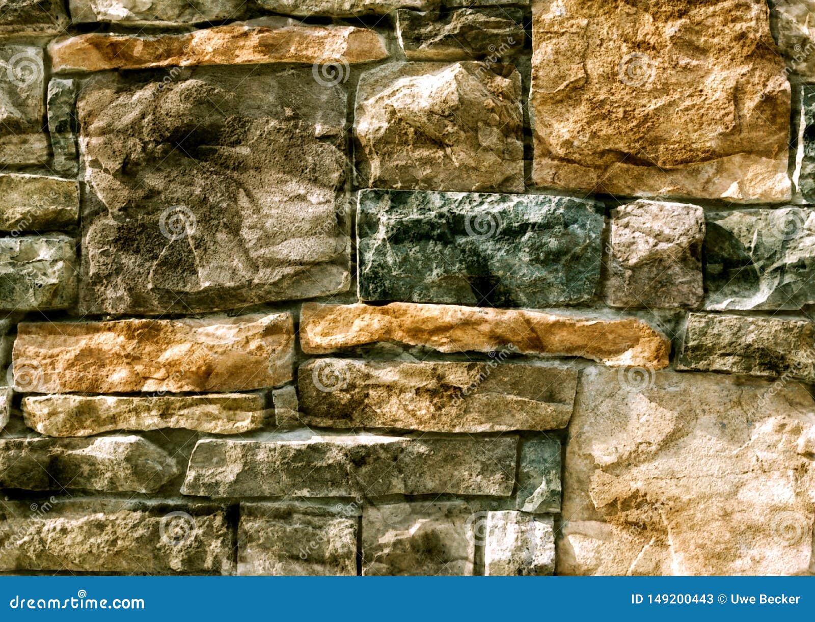 Coloured Stone wall stock illustration. Illustration of coloured ...