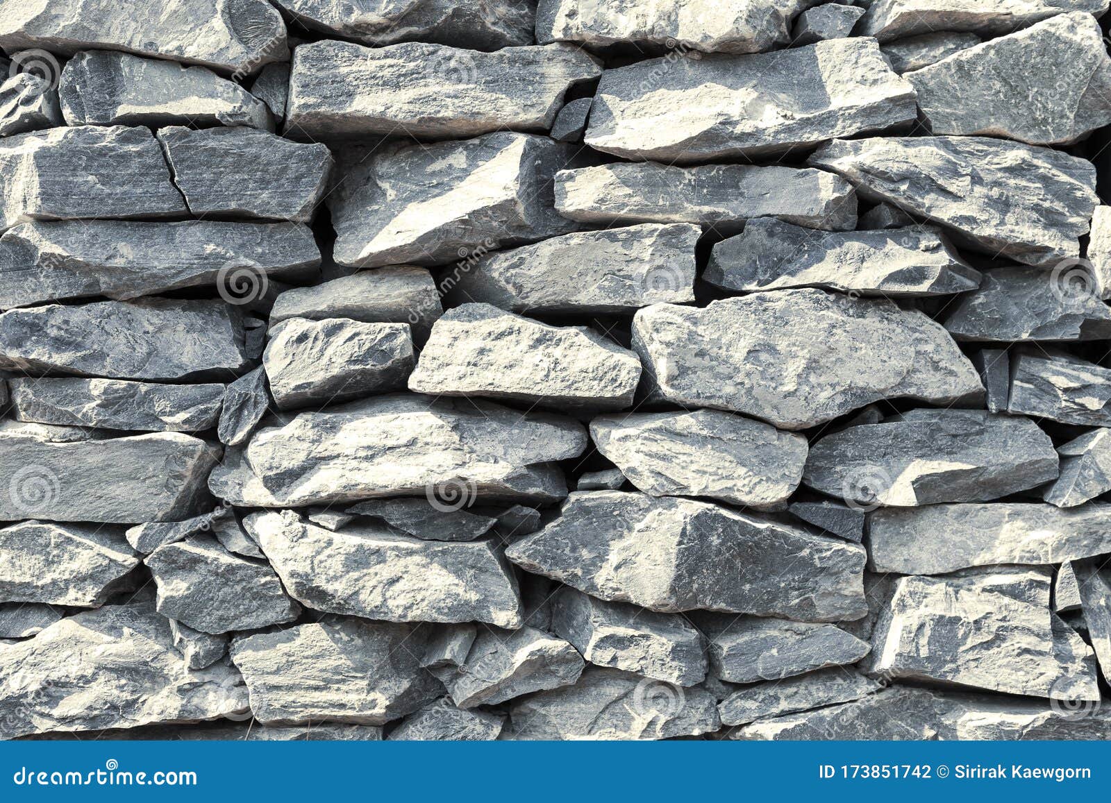 Stone Wall Background, Grey Stone Stack Stock Photo - Image of material ...