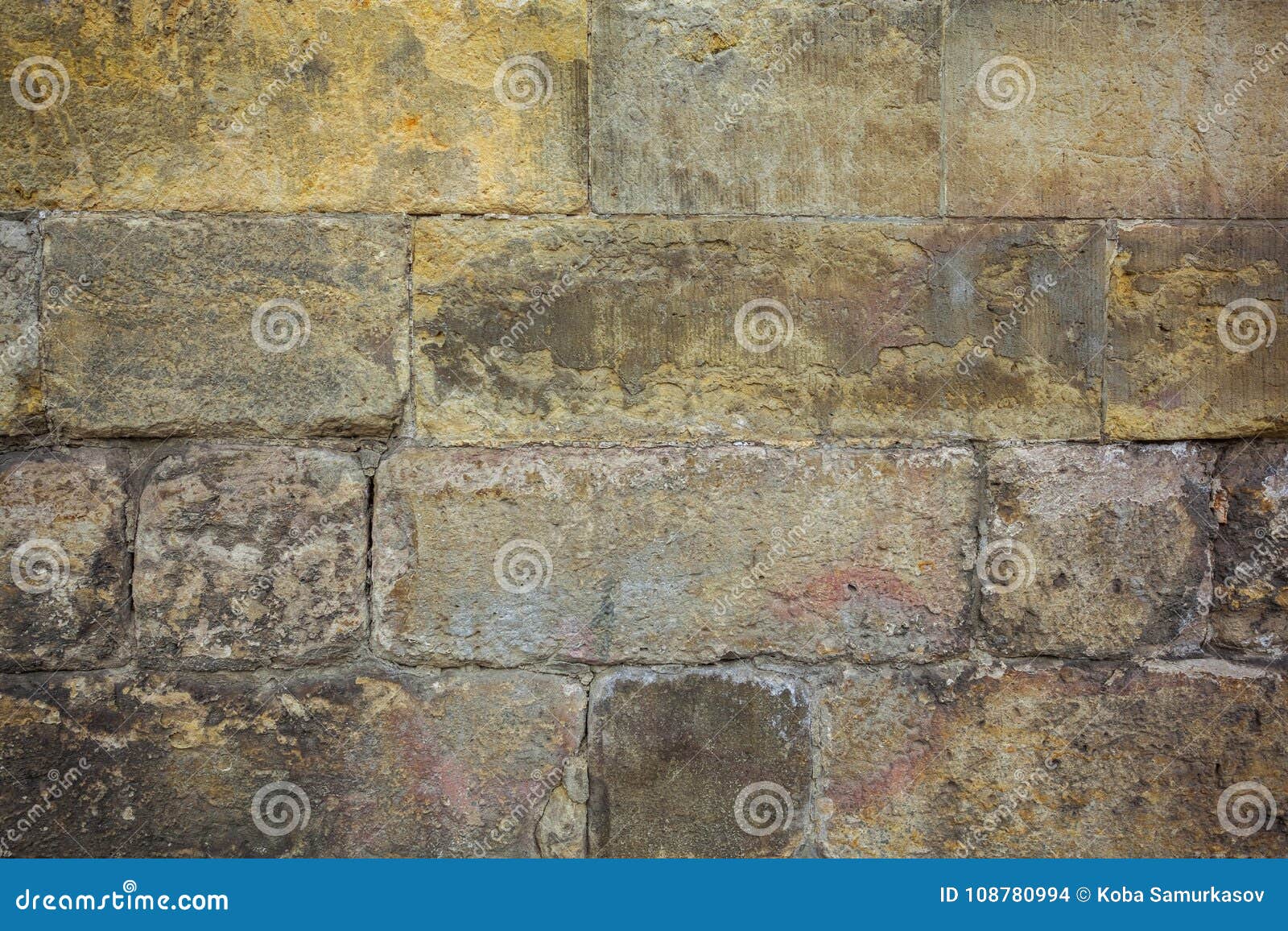 Stone Wall Background Wall Made of Cavern Rock Stock Photo - Image of ...