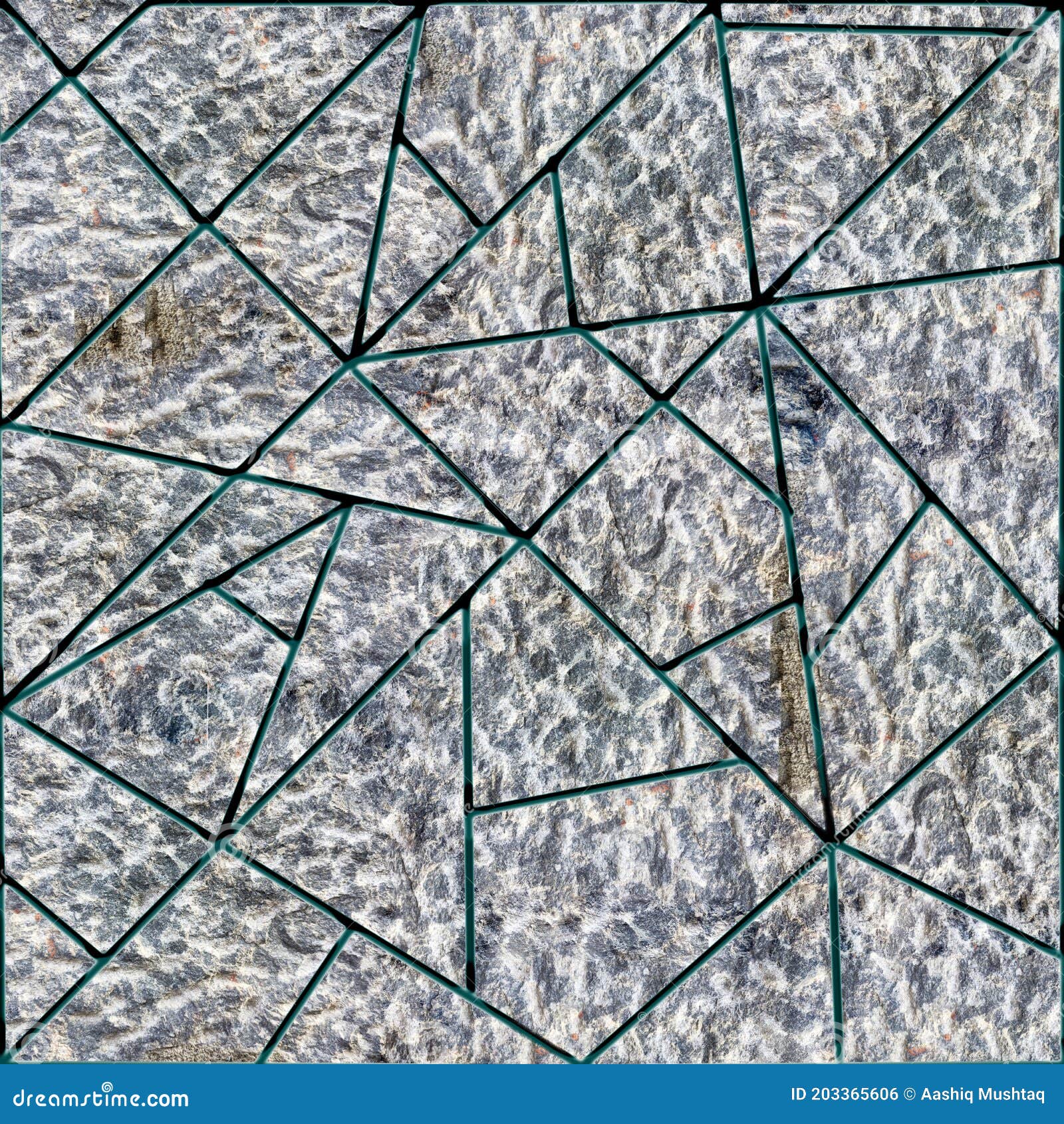 Hexagonal Stone Tiles Seamless Texture Pattern Cartoon Vector ...