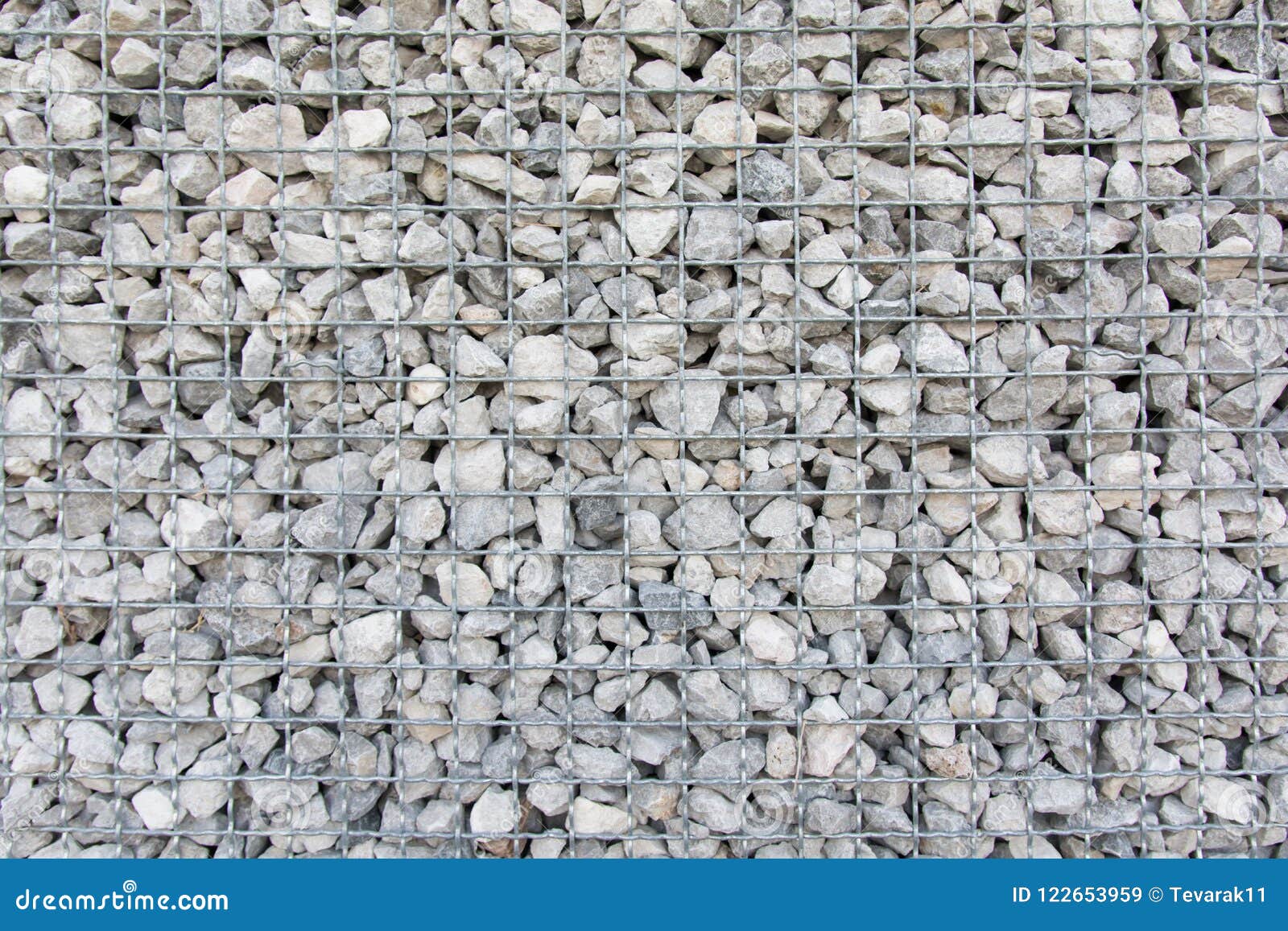 Stone Wall Blocks with Mesh Wire Metal Stock Image - Image of exterior ...