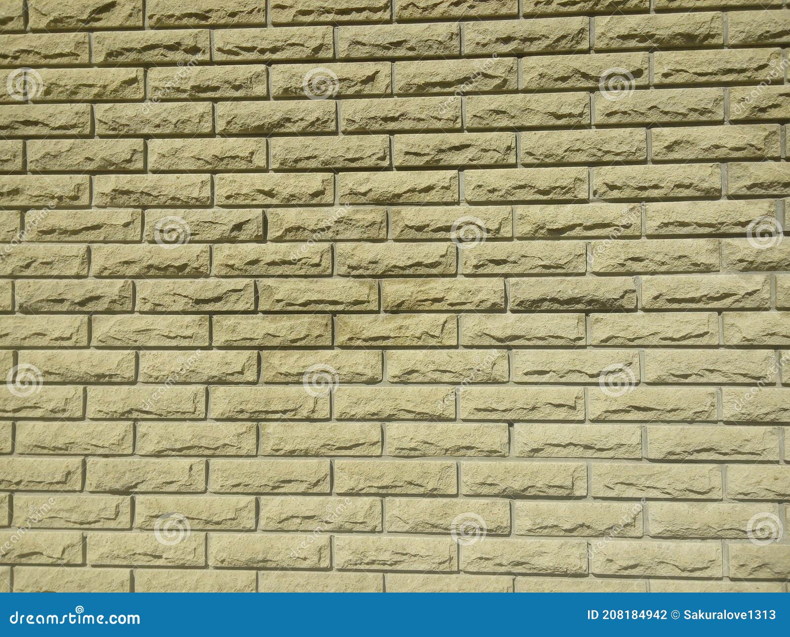 Stone Wall Brick Texture Background Beige Surface Facade Stock Photo ...