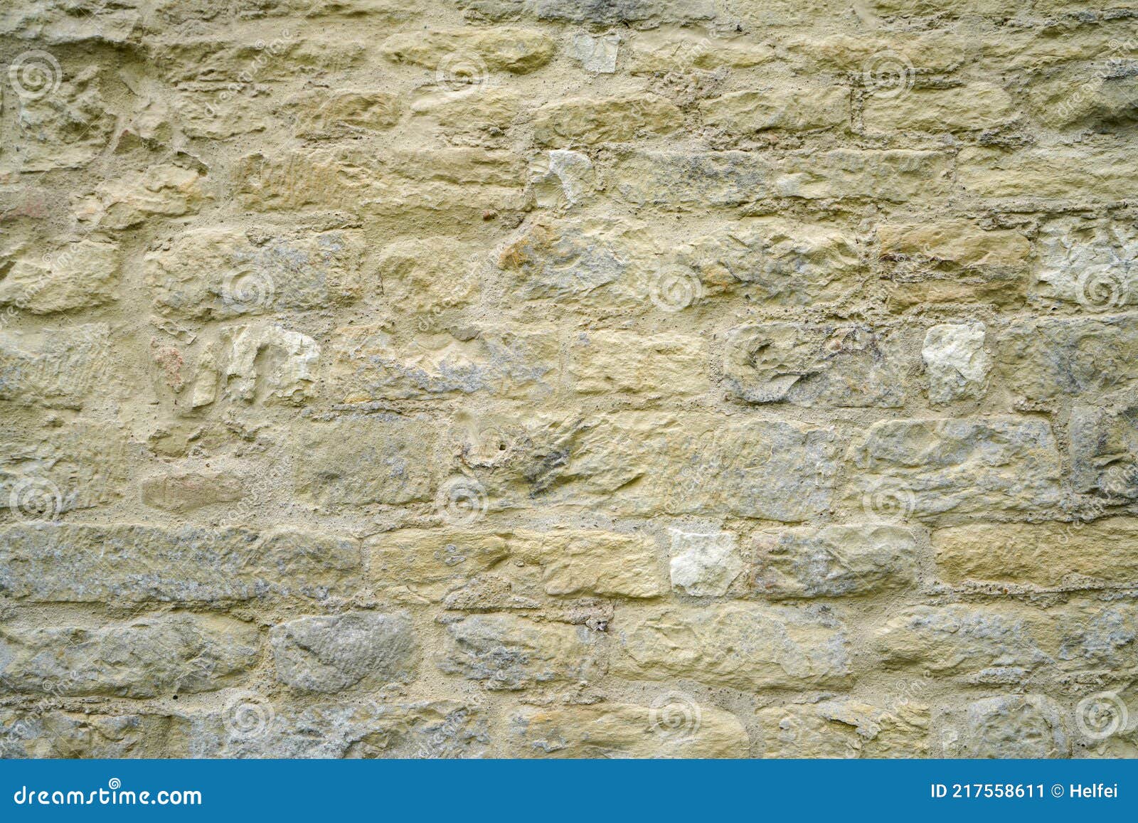 Stone Wall Bricked with Strong Structure, Photographed in Daylight ...