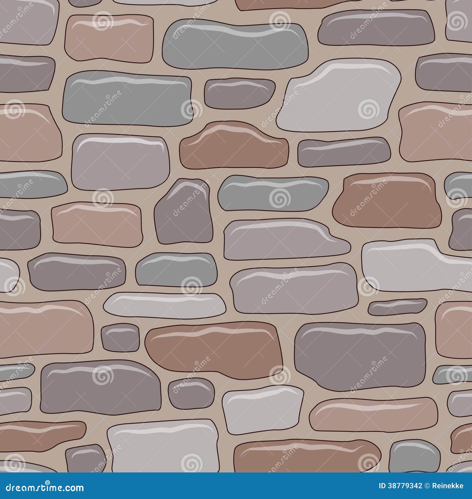 Stone wall stock vector. Illustration of gemauert, tile - 38779342