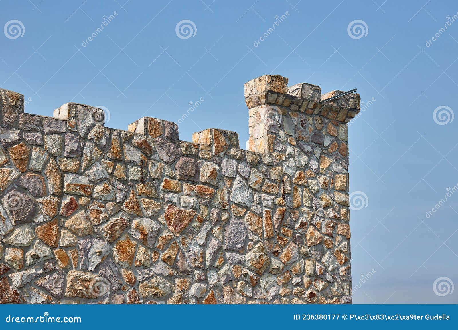 Castle stone wall stock image. Image of light, medieval - 236380177