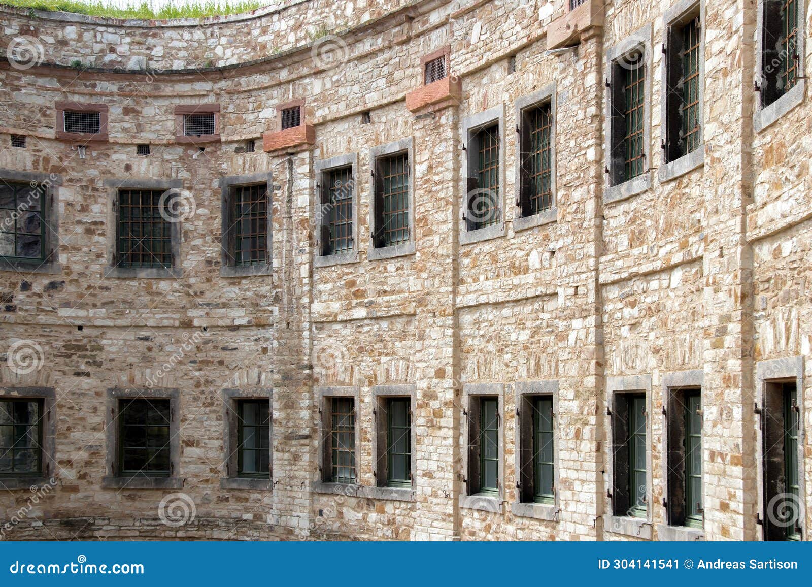 Stone Wall of a Castle from the Historical Middle Ages Stock Image ...