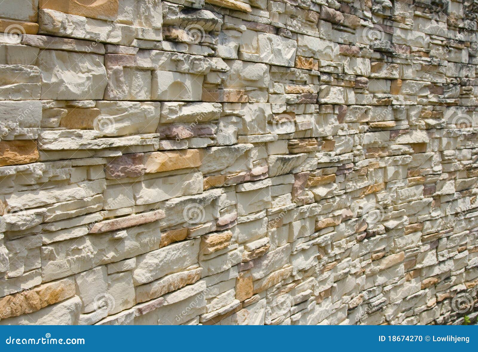 Stone wall cladding stock photo. Image of pieces, rough - 18674270