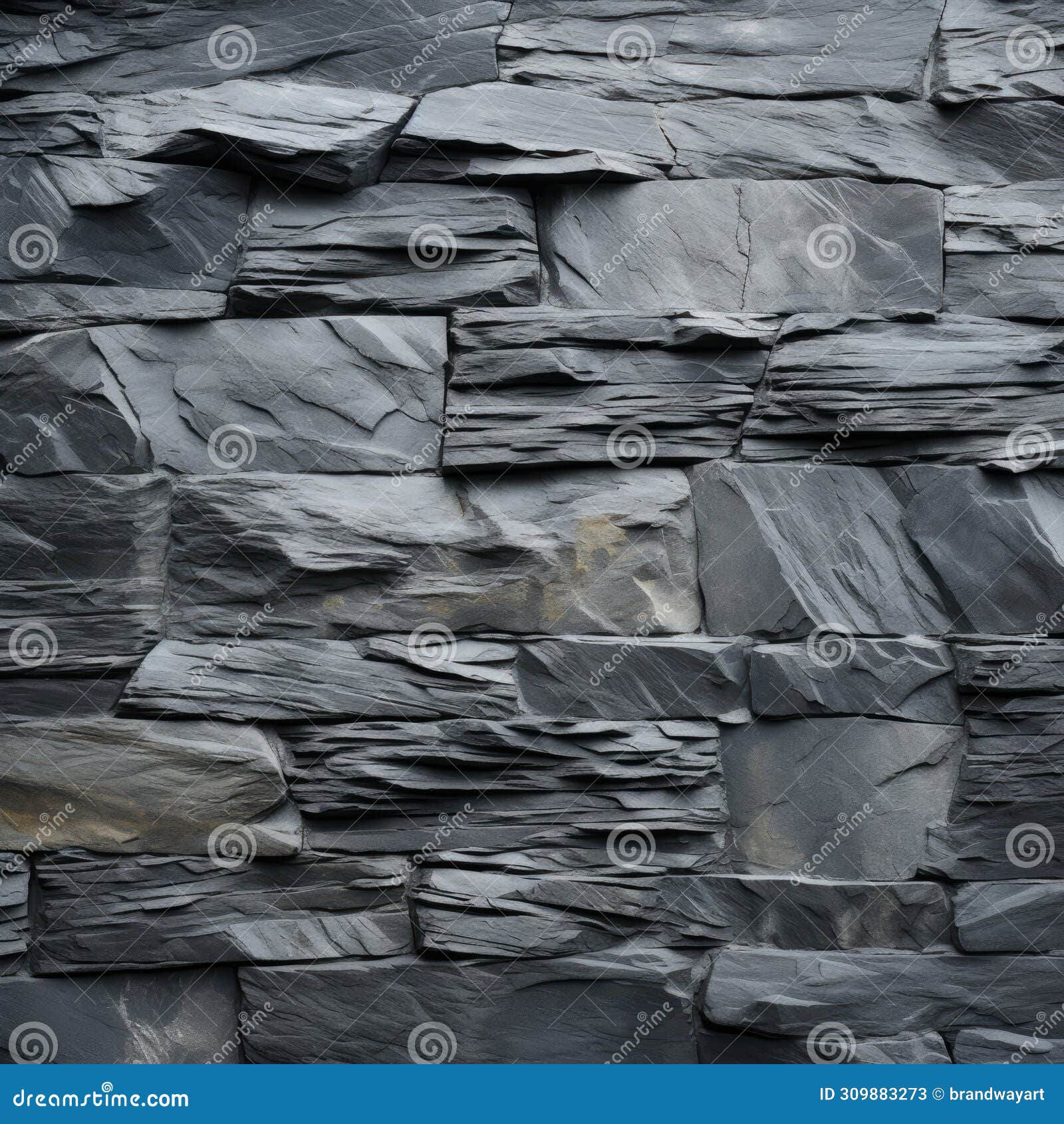 Black Slate Stone Wall stock illustration. Illustration of homogeneous ...