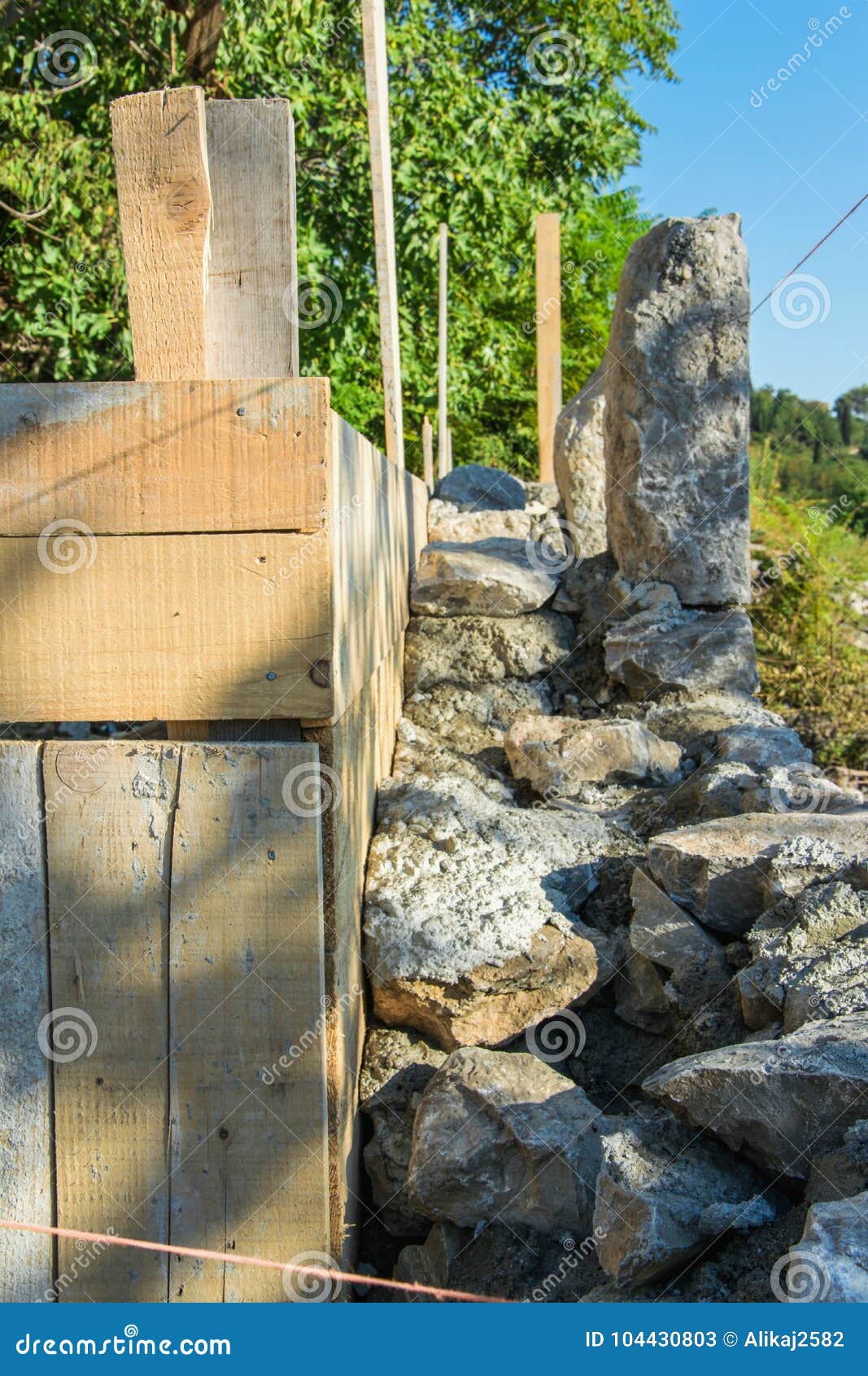 Construction Industry - Stone Wall Construction and Masonry Tools Stock ...