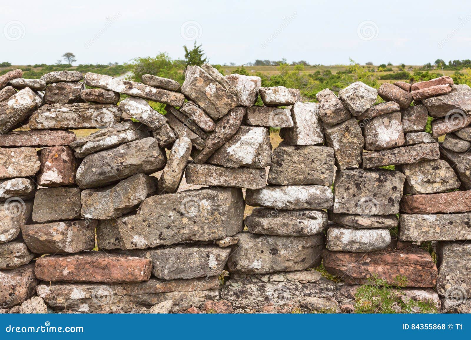 Stone Wall at the Countryside Stock Photo - Image of architecture ...