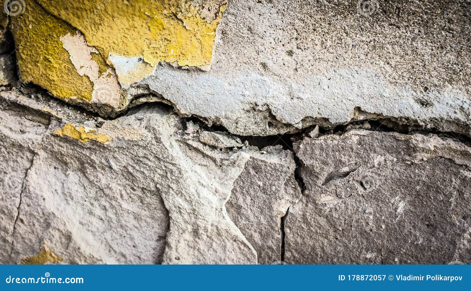Stone Wall with a Crack. Texture for Designer Stock Image - Image of ...