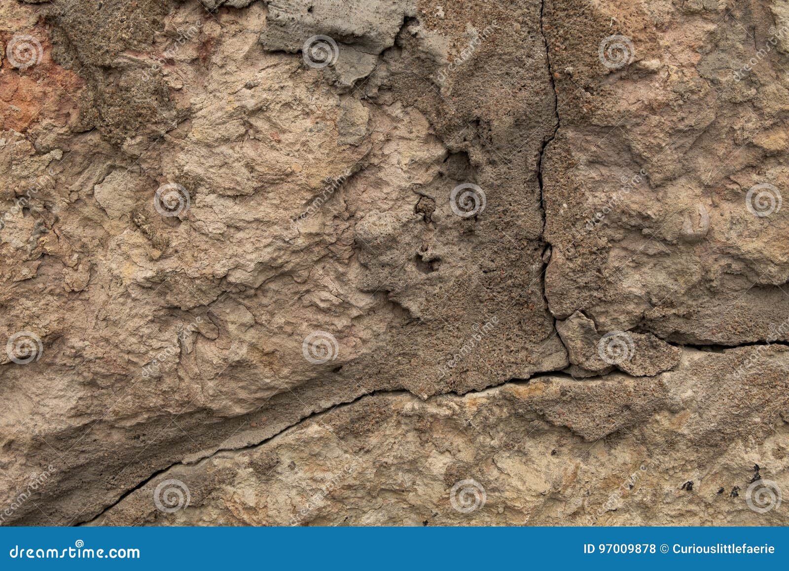Stone Wall with Cracks. Texture Photo Stock Photo - Image of solid ...