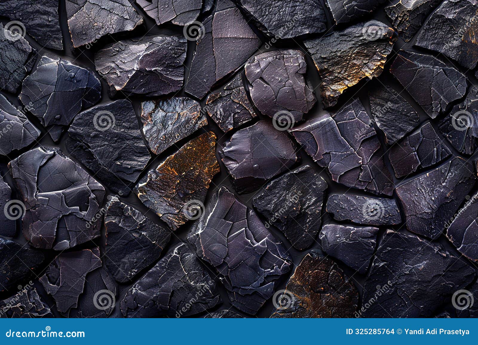 Stone Wall Dark Acrylic Texture Background with Generative AI Stock ...
