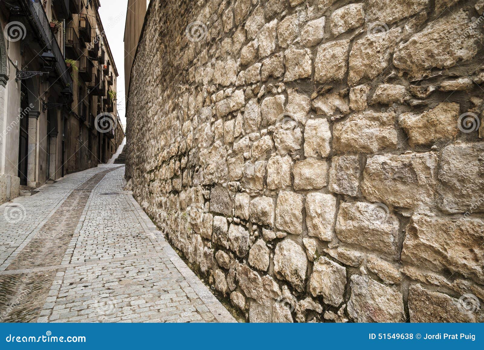 Stone wall stock photo. Image of wall, perspective, thin - 51549638