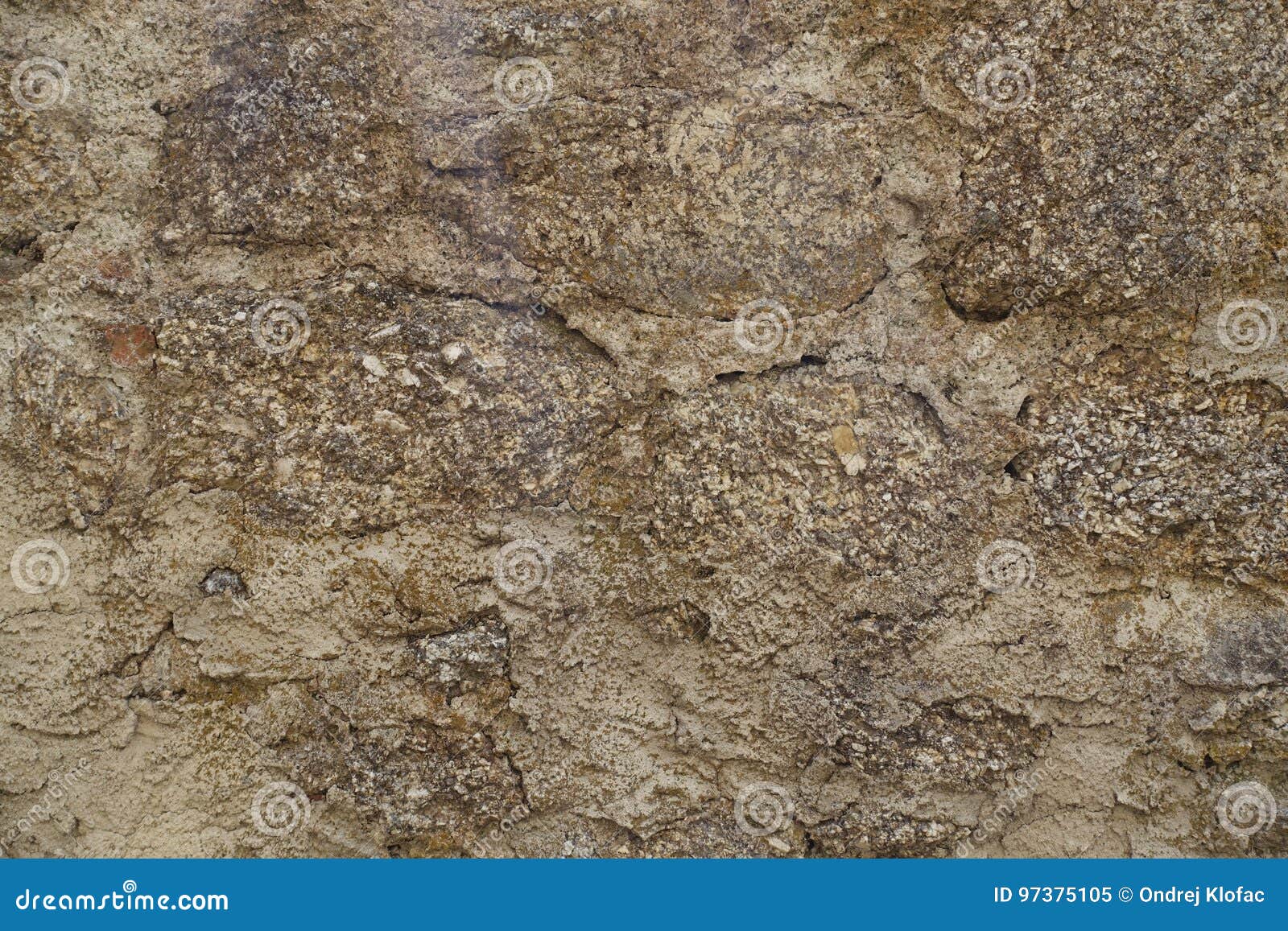 Stone Wall Different Types and Sizes of Stones Background Stock Image ...