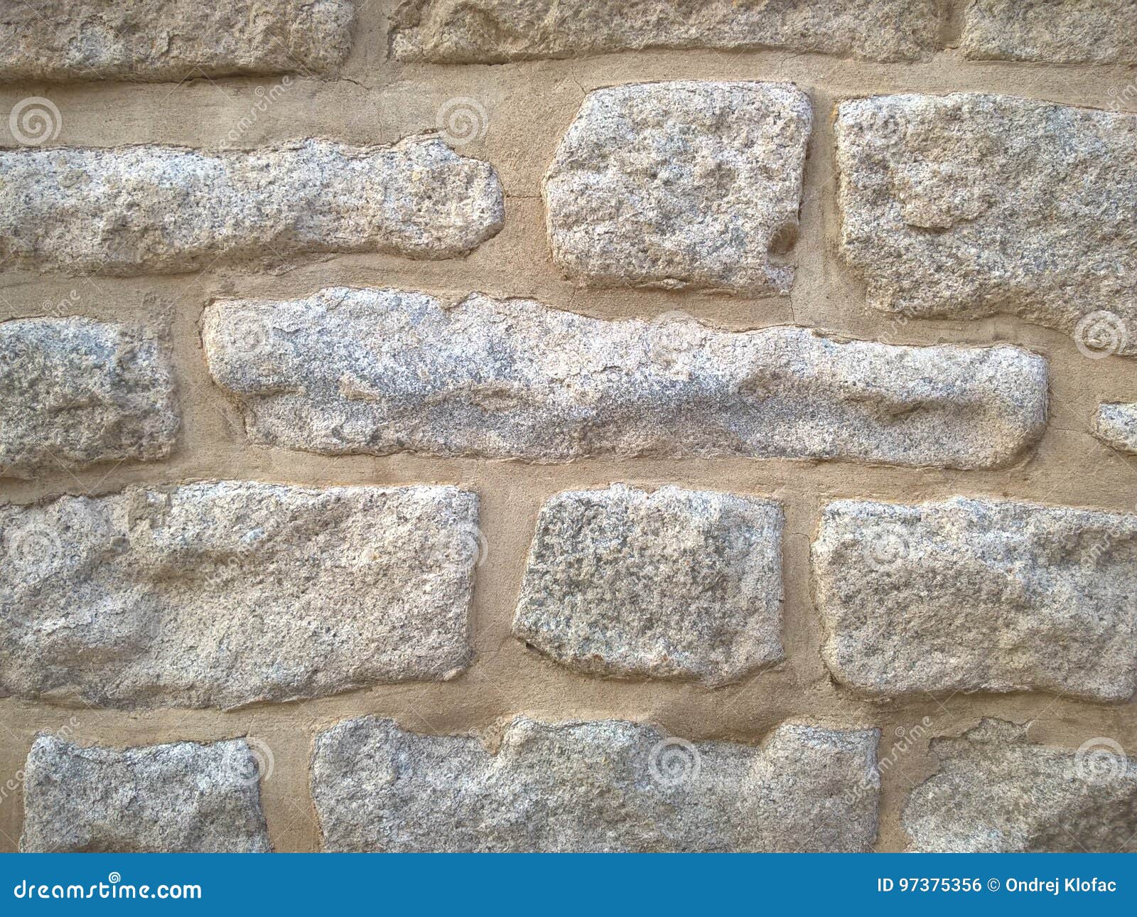 Stone Wall Different Types and Sizes of Stones Background Stock Photo ...