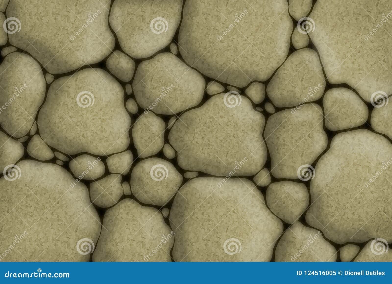 Stone Wall Digital Texture Background Template Stock Illustration ...