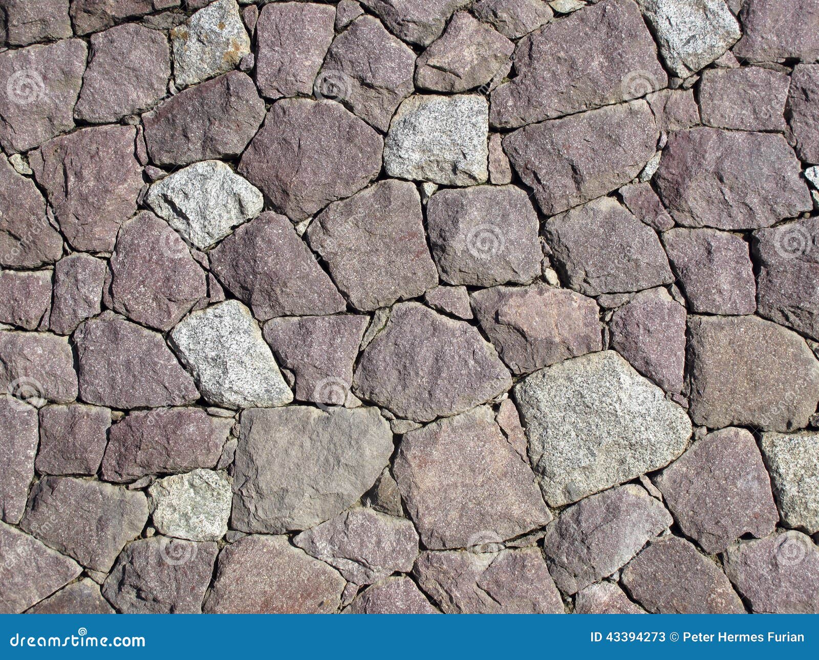 Stone Wall - Dry Set Masonry Stock Image - Image of quarrystone, build ...