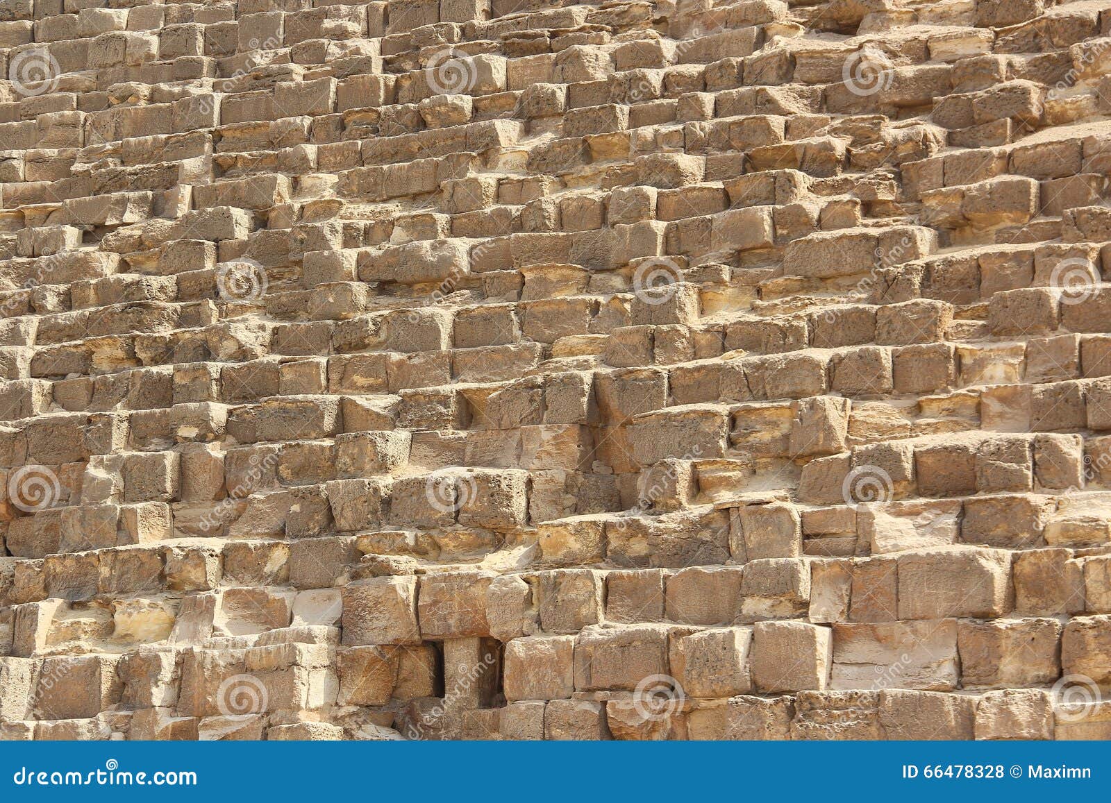 Stone Wall of Egyptian Pyramids in Giza, Close Up Stock Photo - Image ...