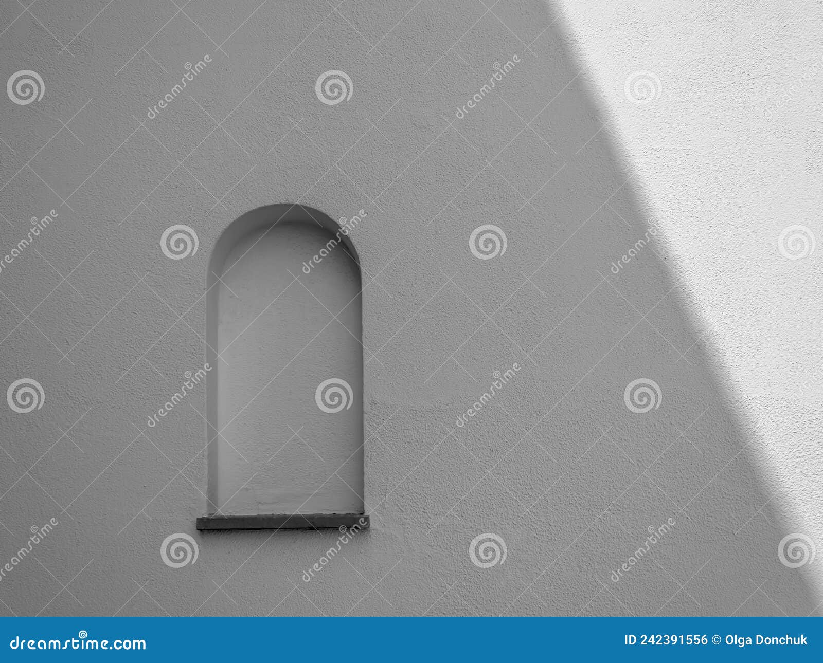 Stone Wall with False Window Stock Photo - Image of false, fake: 242391556