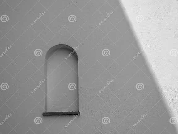 Stone Wall with False Window Stock Photo - Image of false, fake: 242391556