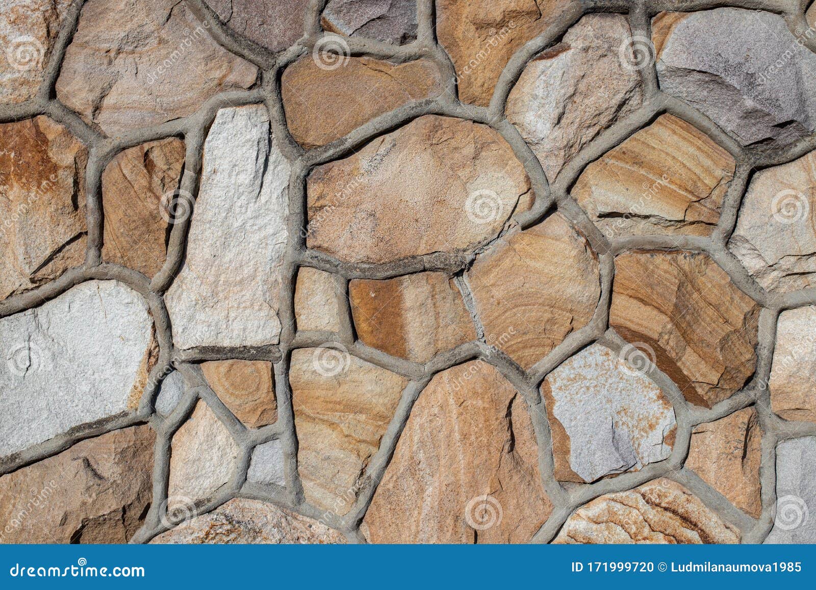Stone Wall Folded in a Chaotic Manner. Pattern of Stone Wall Surface ...