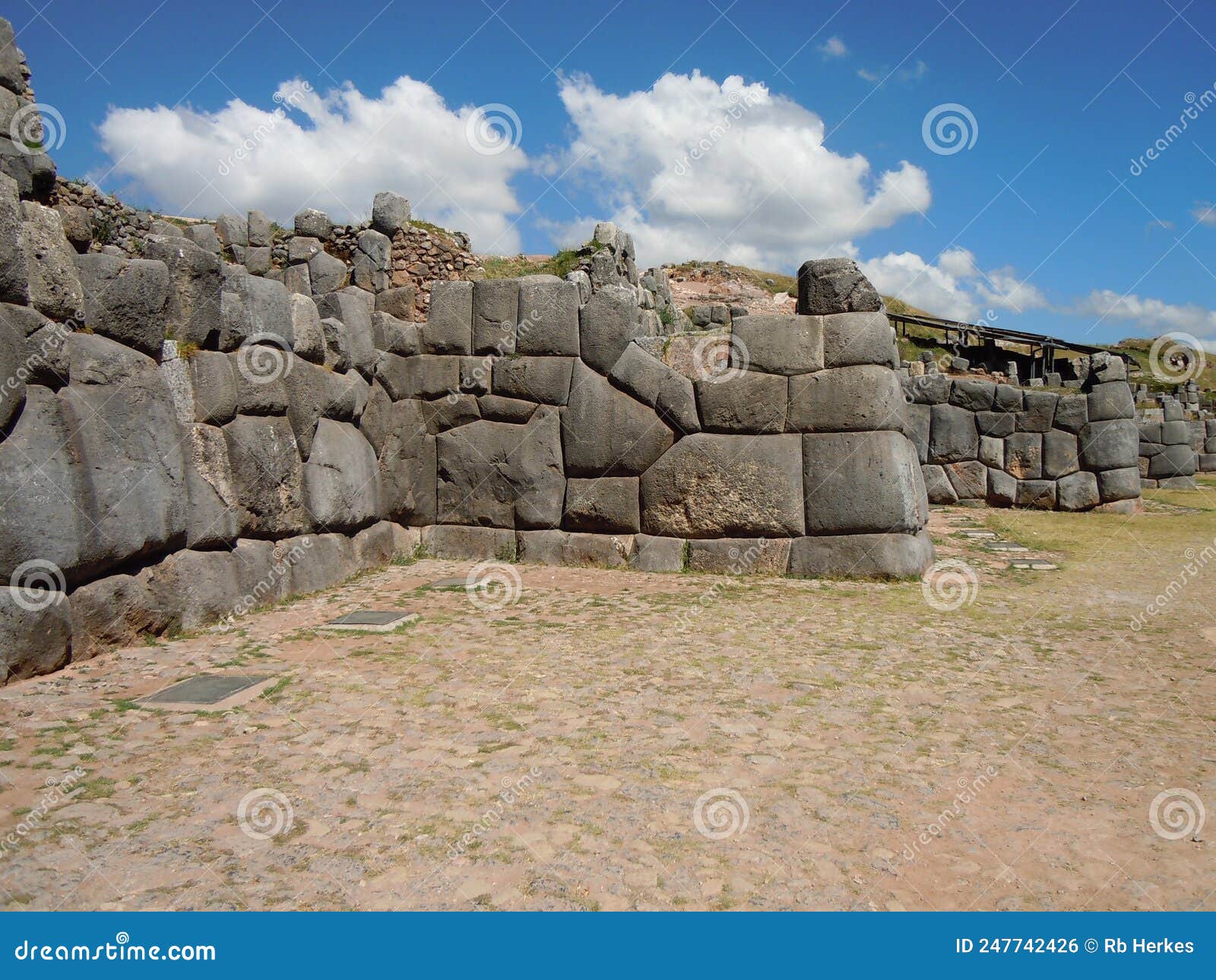 Ruins And A Portion Of The Kalyana Mandapa On The Right Side, Near The ... Ruins And A Portion Of The Kalyana Mandapa On The Right Side, Near The ...