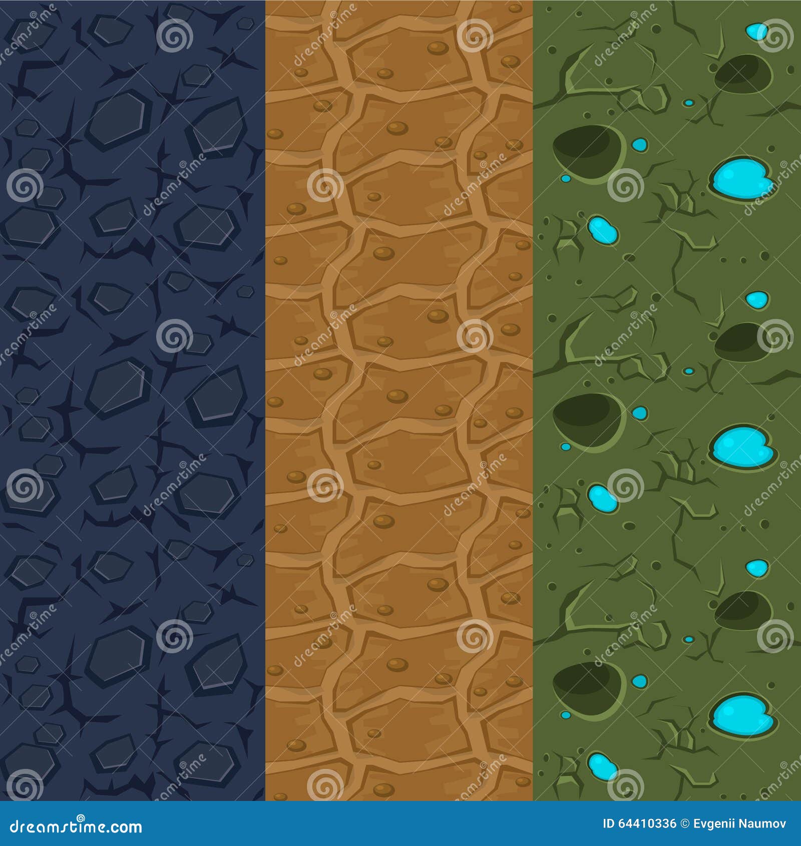 Ground Seamless Levels. Desert Grounded Land Soil Ice Grass Texture ...