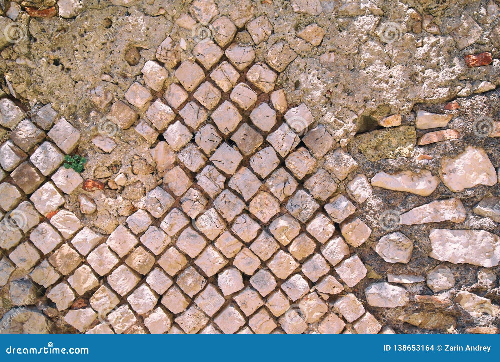 Stone Wall with an Interesting Texture Stock Photo - Image of ...