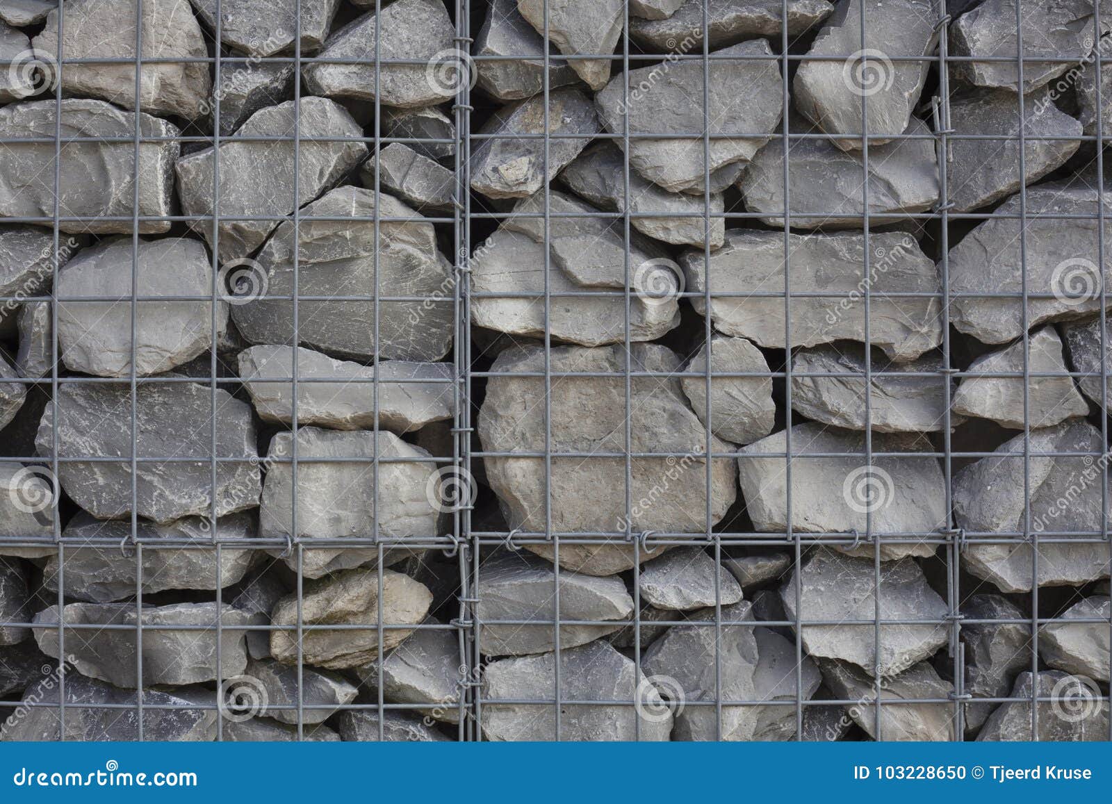Stone Wall with Iron Frame Texture Stock Photo - Image of abstract ...