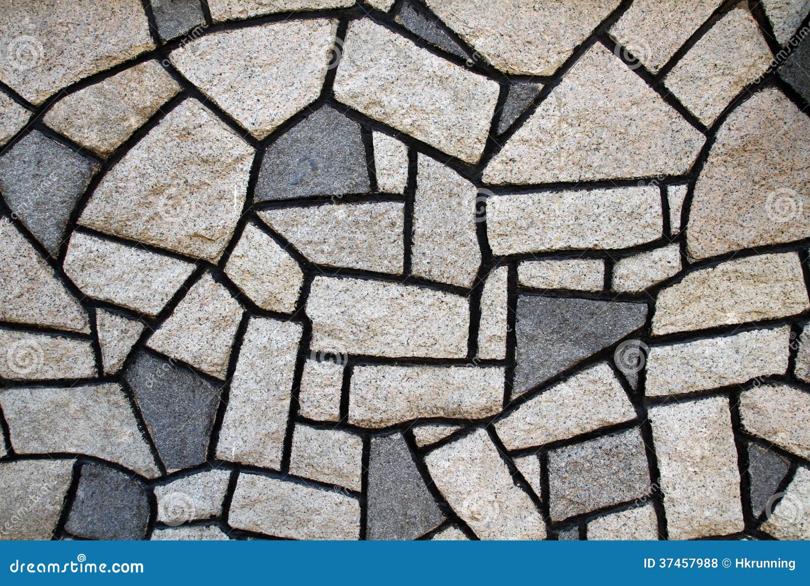 Stone Wall with Irregular Shape Stone Stock Photo - Image of coarse ...