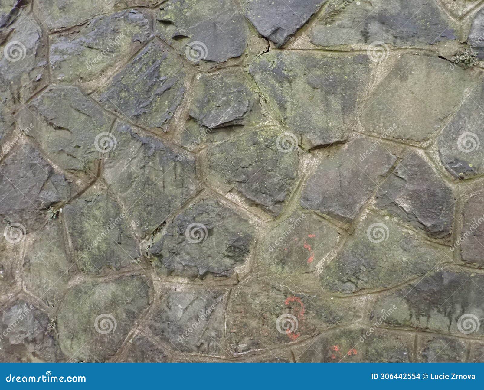 Stone Wall Irregular Shape Texture Stock Photo - Image of wedges, stone ...