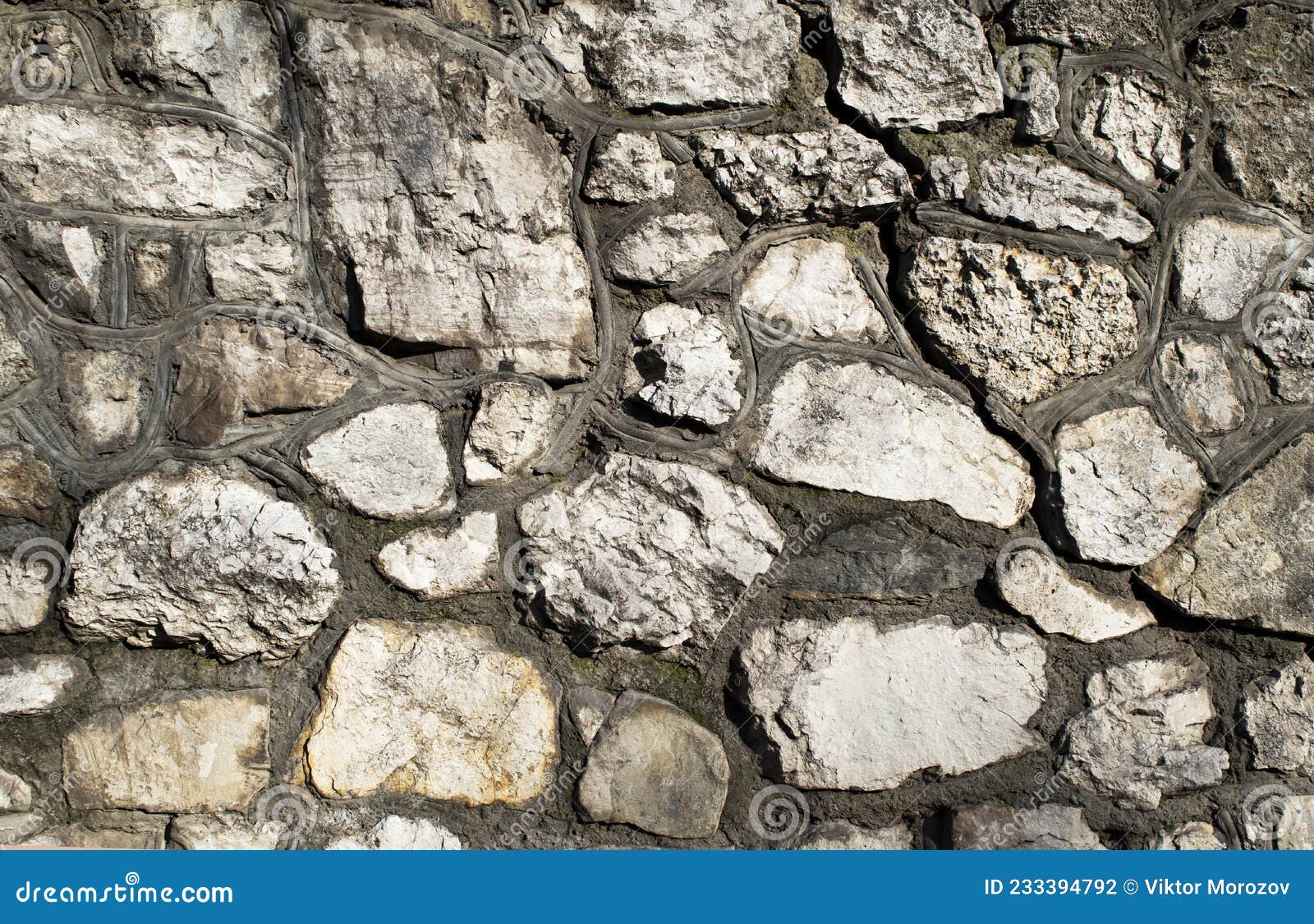 A Stone Wall Made of Large Stones. Antique Wall, Stock Photo - Image of ...