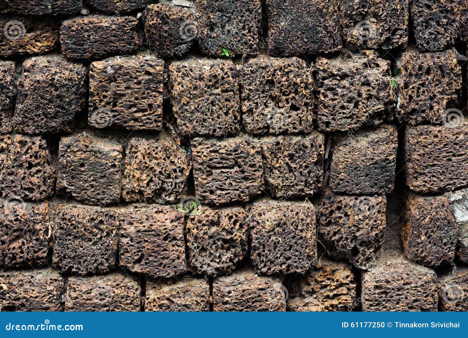 Stone Wall Made of Volcanic Pumice Rock Stock Photo - Image of ...