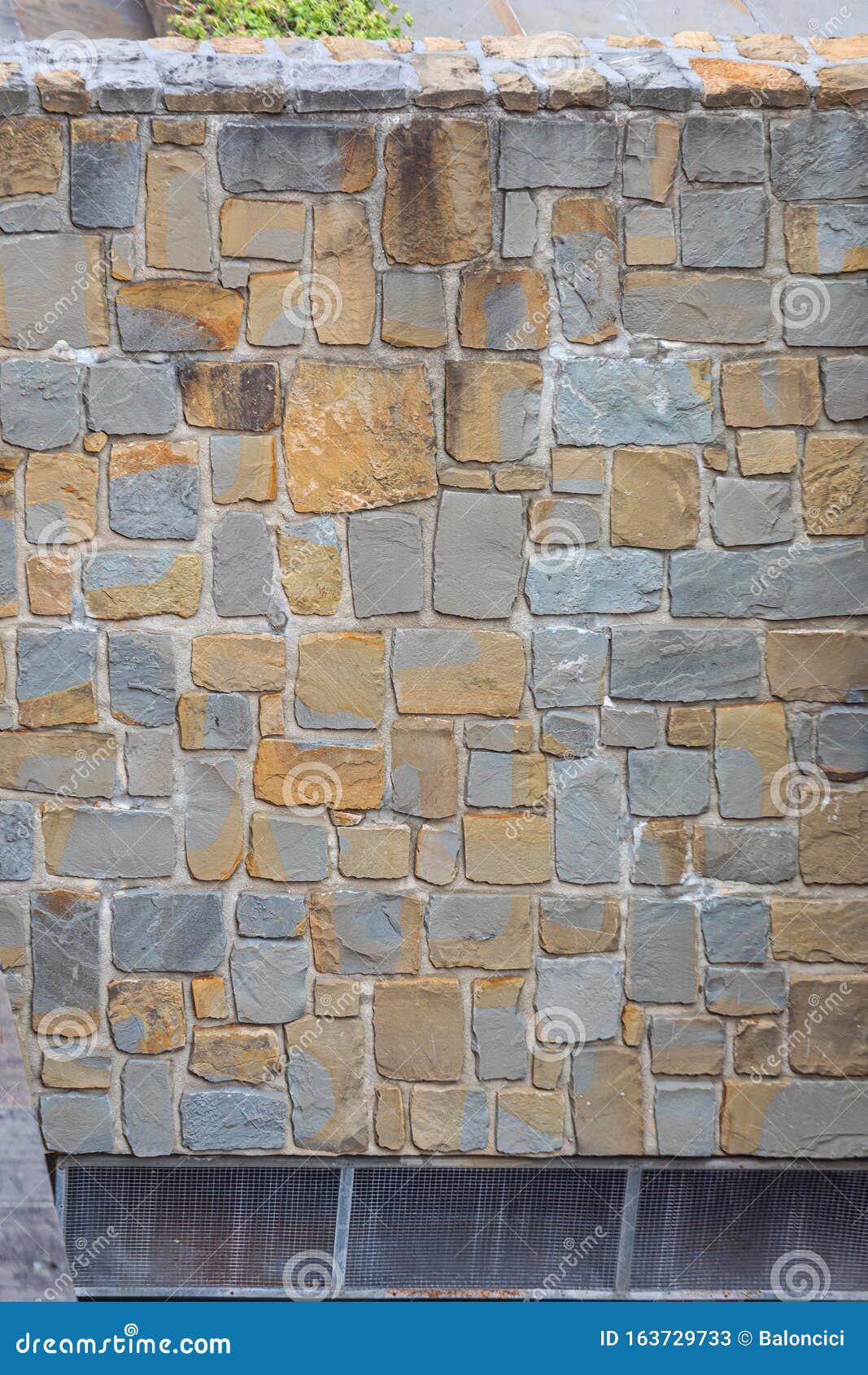 Stone Wall stock image. Image of europe, exterior, rocco - 163729733