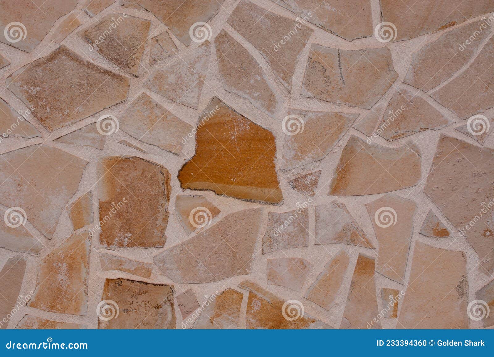 Stone Wall with Mixed Size Stones and Different Shapes Stock Photo ...