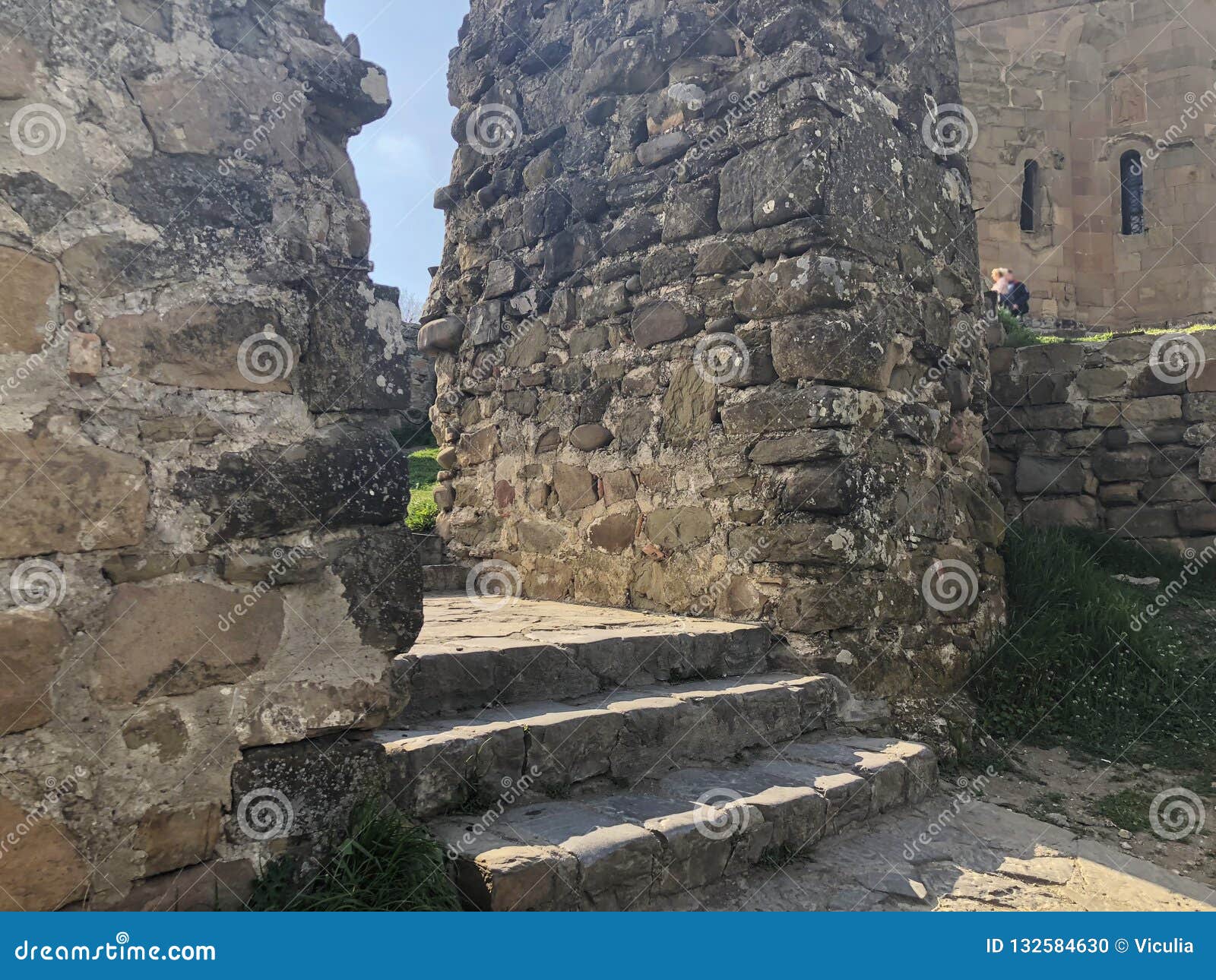 The Stone Wall of the Monastery, the Steps of the Lead To the Ancient ...