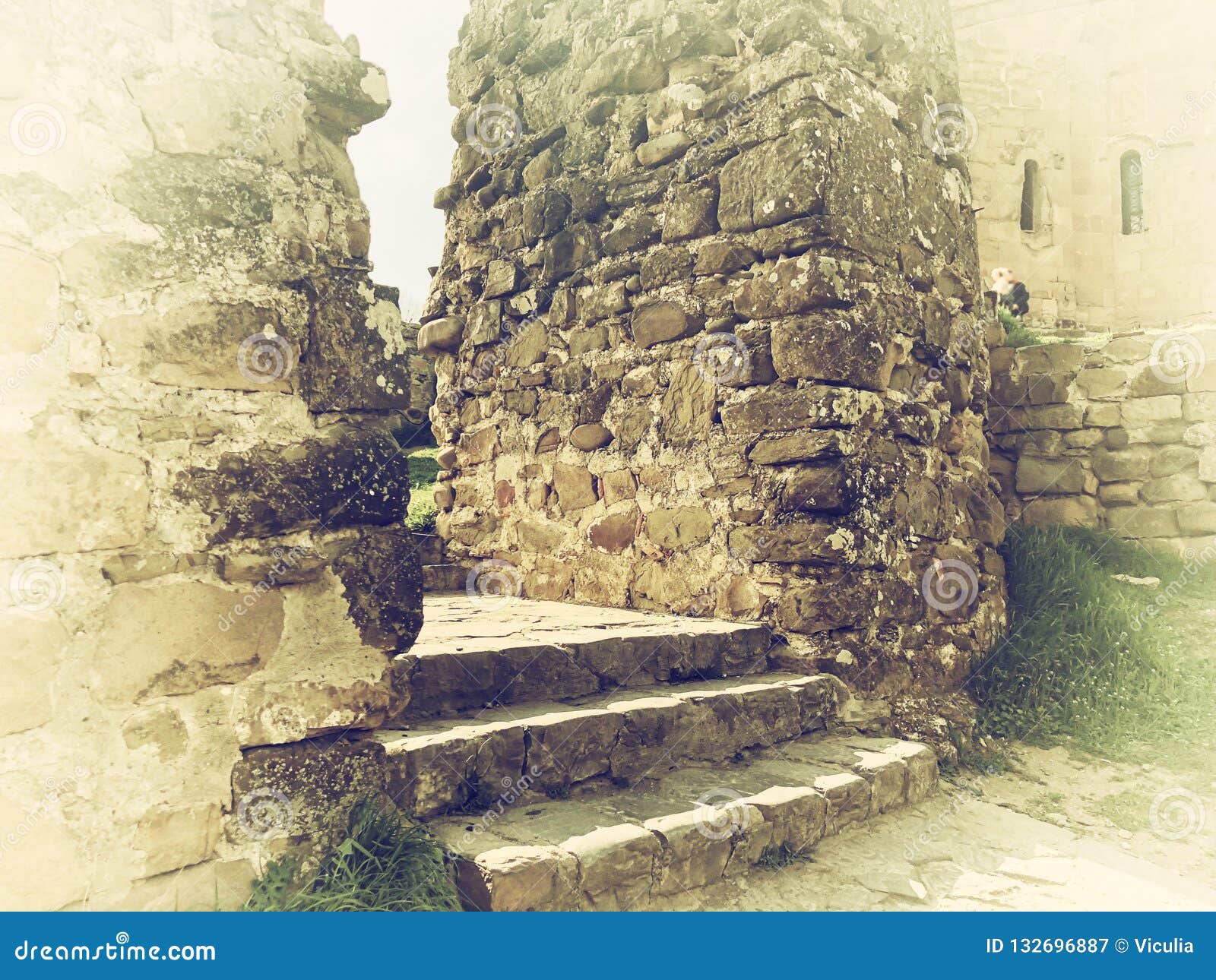 The Stone Wall of the Monastery, the Steps of the Lead To the Ancient ...