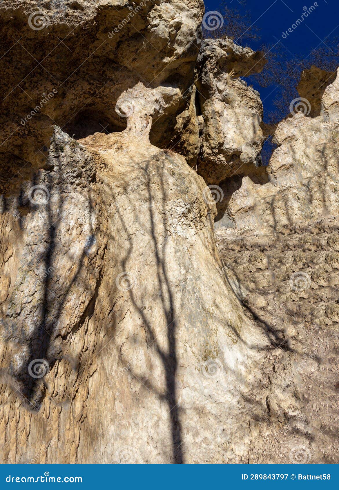 A Stone Wall in a Mountain Cave, a Structure of Geological Origin ...