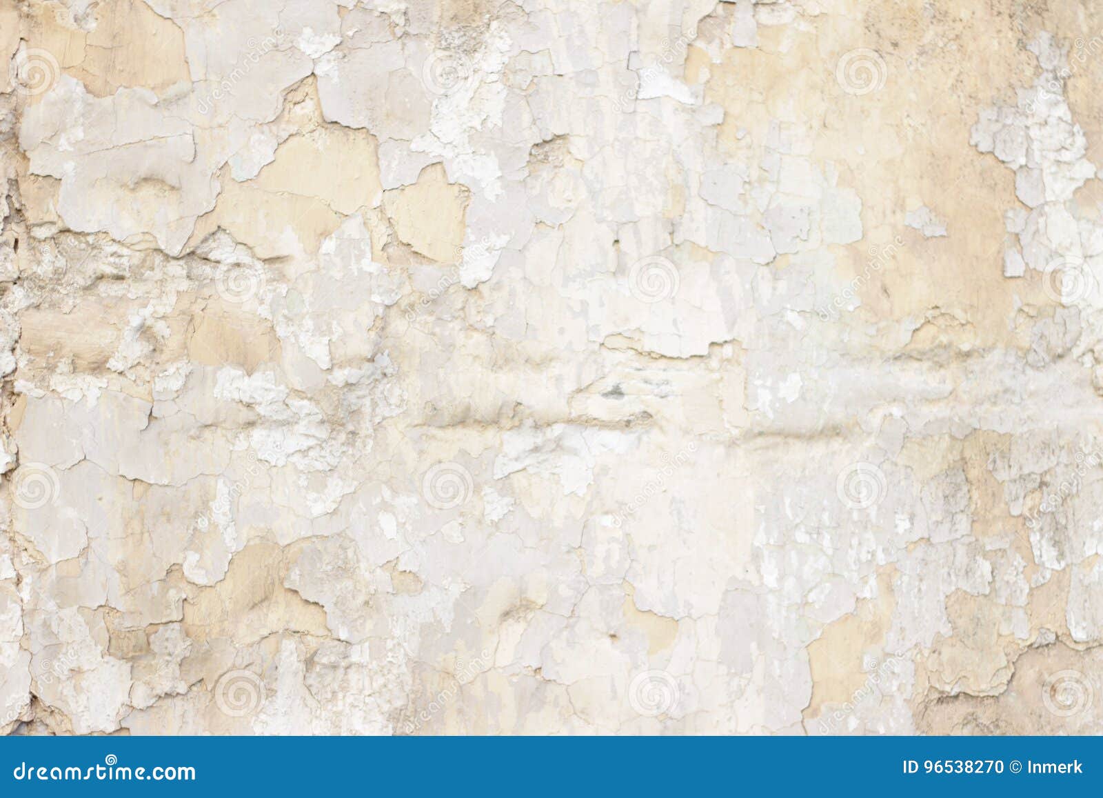 Stone Wall with a Multilayered Old Tumbling Whitewash Texture Stock ...