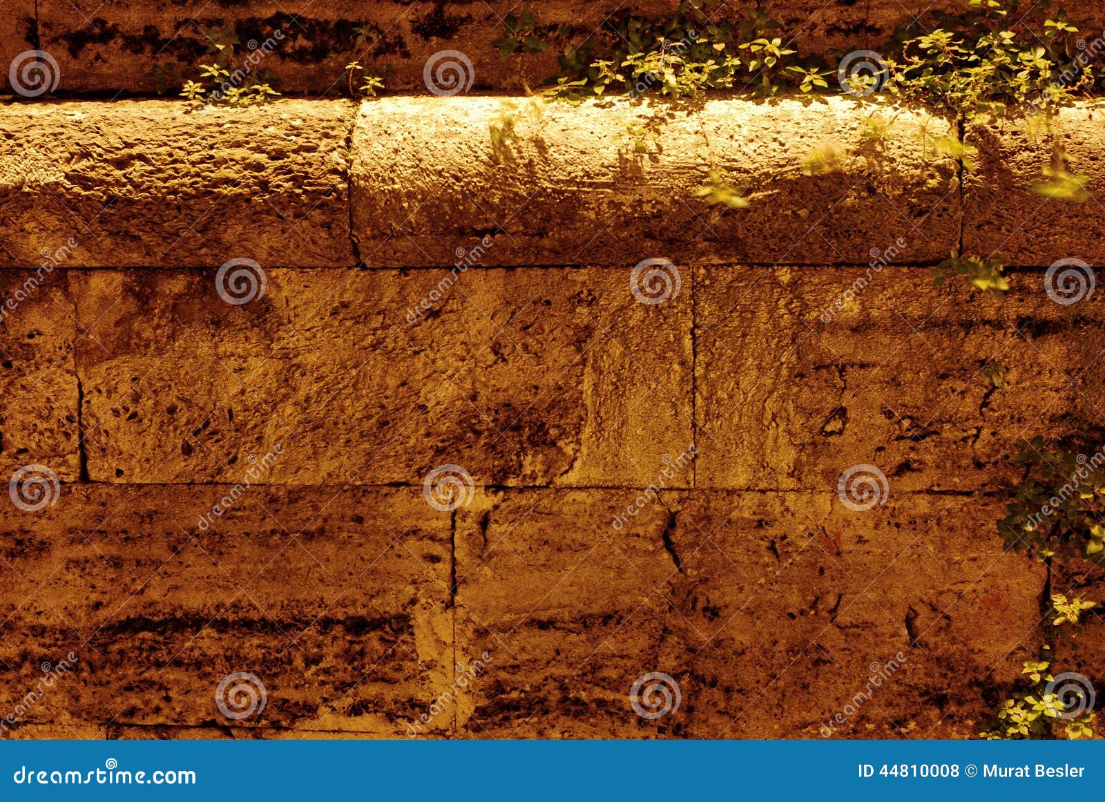 Stone wall night scene stock photo. Image of empty, light - 44810008