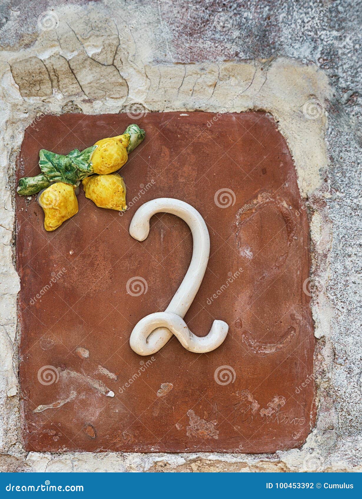 Number 2, Decorative House Number. Stock Photo - Image of decorative ...